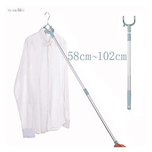 FIDEMM Balcony Fork Pole The Hangers for Clothes Pole Retractable Pole Drying Pole Fork Dress Stick Space Saving Clothing Rack