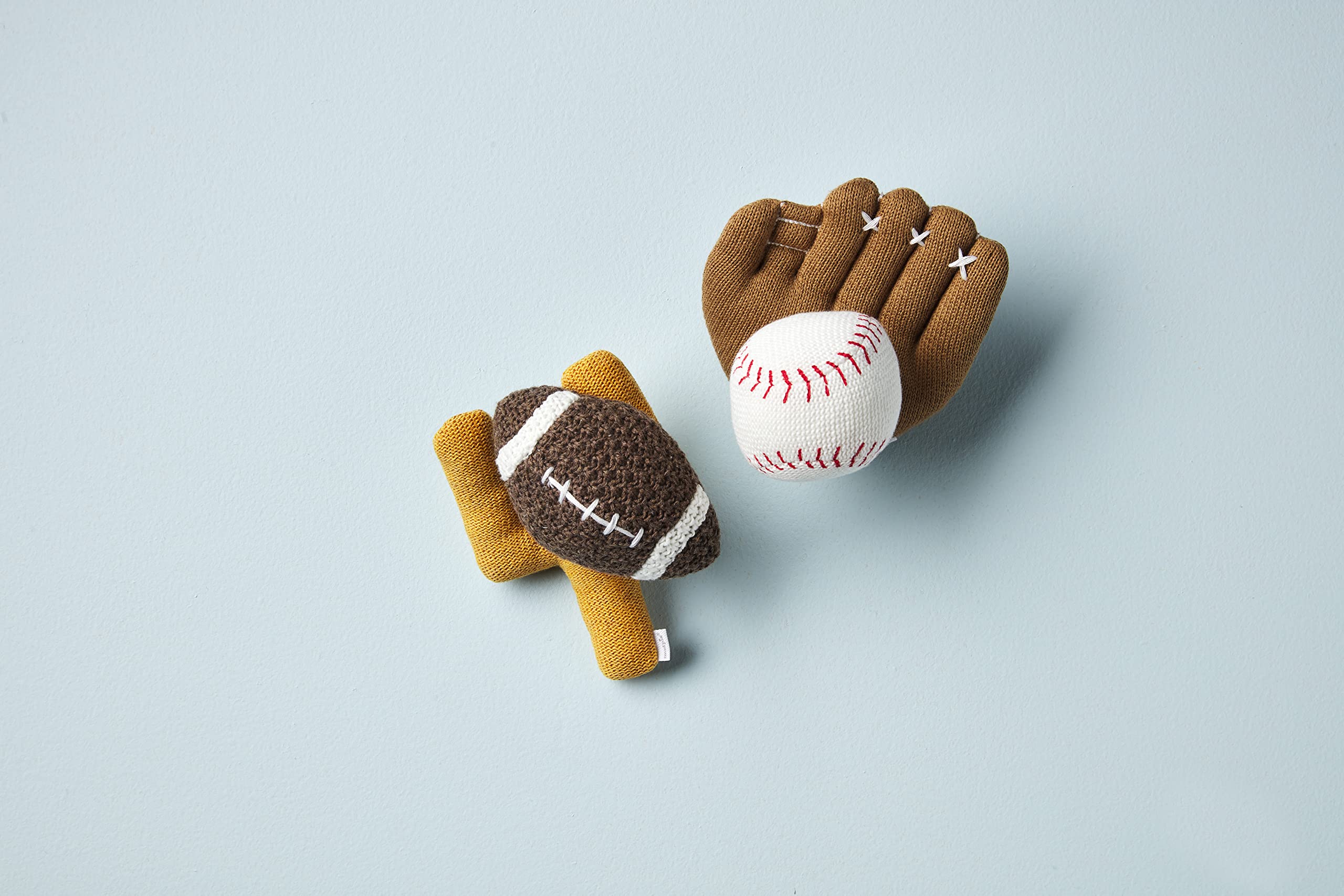 Mud Pie Baby Boy Sport Rattle, Football