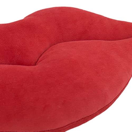 KINGROSE 3D Lip Throw Pillow Decorative Little Pillows Soft Cute Cushion for Sofa Couch Bed Home Decor Girls 11 x 18 Inches Red