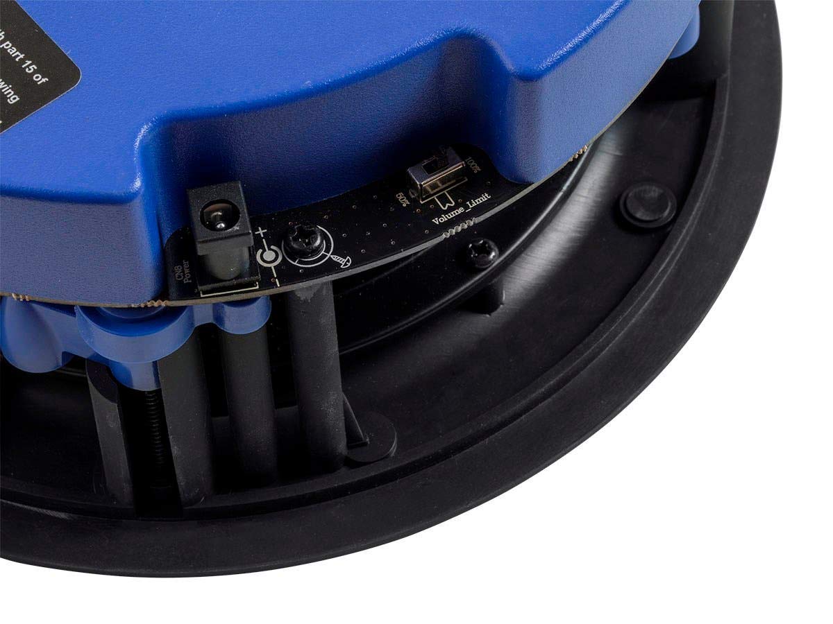 Monoprice Caliber 60-Watt Powered 6.5in Ceiling Speakers Fiber 2-Way with Bluetooth