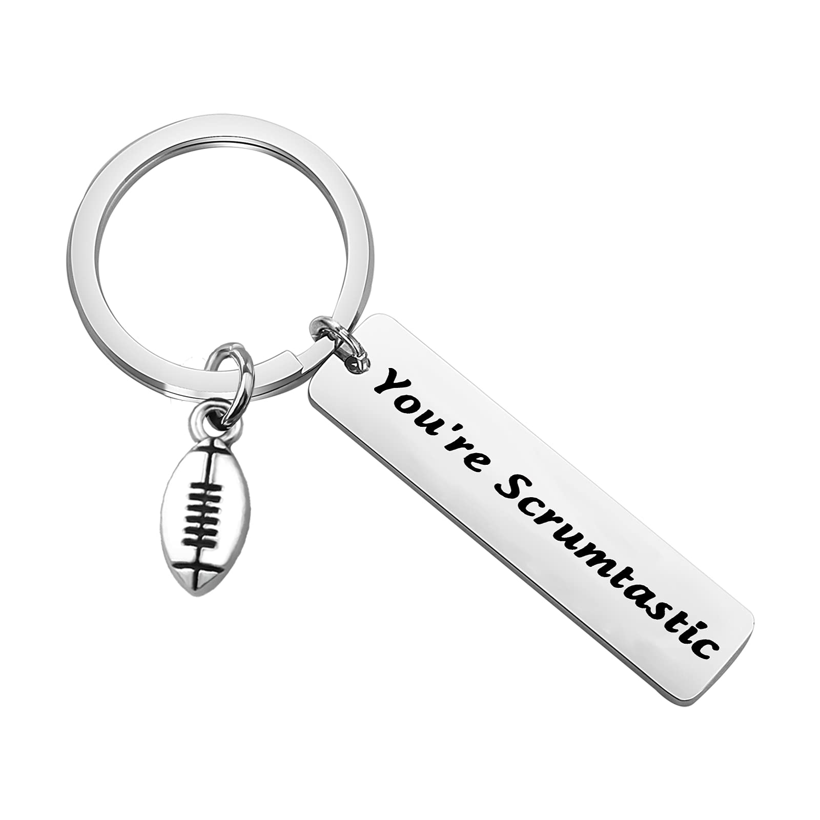 bobauna Rugby Gift You're Scrumtastic Keychain Sports Jewelry Rugby Team Gift For Rugby Coach/Player/Rugby Ball Club Member (you're scrumtastic keychain)