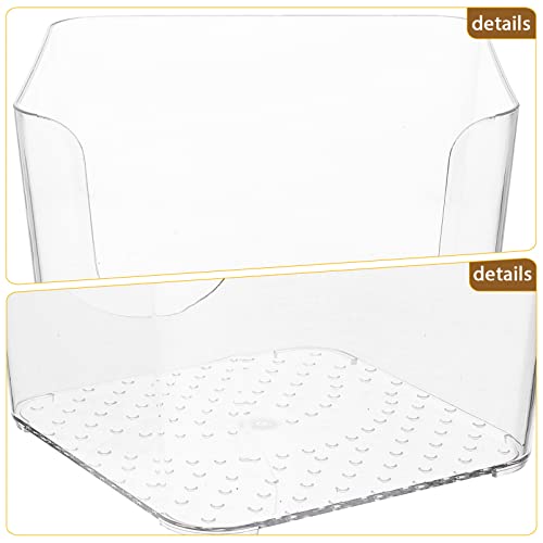 Ipetboom Hedgehog Supplies Hamster Sand Bath Box Acrylic Clear Hamsters Sand Bath Shower Toilet Square Digging Sand Container for Mice Hedgehog Squirrel Gerbils Hamster Accessories
