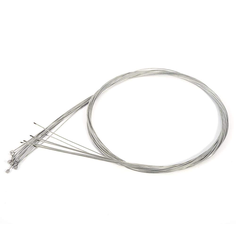 Bike Shifter Cable 10pcs, Derailleur Cable, Road Shift Cable Set, Braking Line Wire Repair Replacement Accessory for Mountain Bike Road Bike