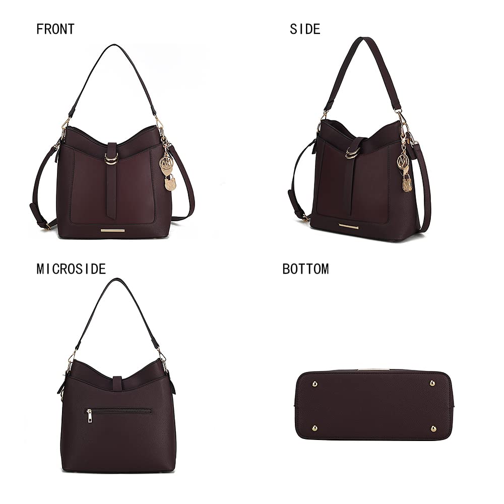MKF Collection Crossbody Bag for Women, Vegan Leather Pocketbook Designer Handbag, Messenger Purse, Shoulder Bag By Mia K