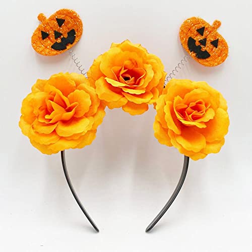 Halloween Decorations Elf Pumpkin Devil Horn Headband Funny Cute Bat Headband Ghost Festival Party Decoration Supplies Helloween Day