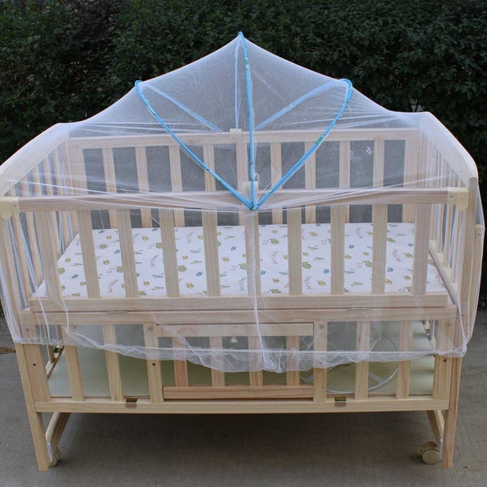Crib Rail Cover Arched Baby Tent Netting Durable Baby Outdoor Stroller Flexible Canopy Net (40")
