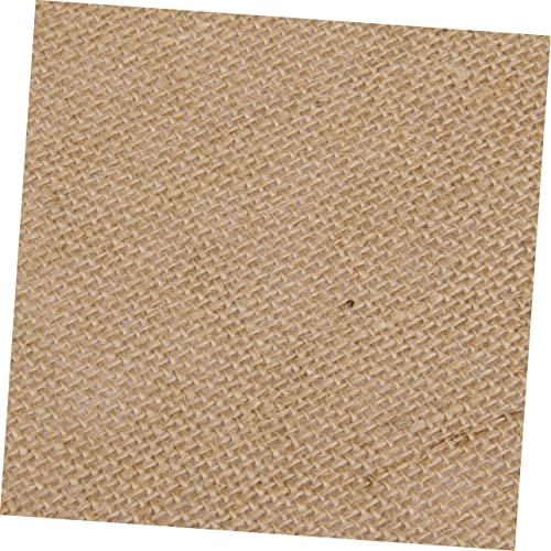 Jute Placemats Individuales para Mesa De Woven Placemat Christmas Party Placemat Christmas Table Accessory Xmas Blank Coasters Burlap Table Mats Rural 10pcs