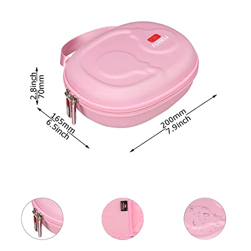 FBLFOBELI Headphone Cases EVA Hard Storage Case for JBL Tune 500BT/510BT/T450BT/710BT/JBL Live 650 BT NC On-Ear Wireless Bluetooth Headphone, Travel Protective Bag (Pink)