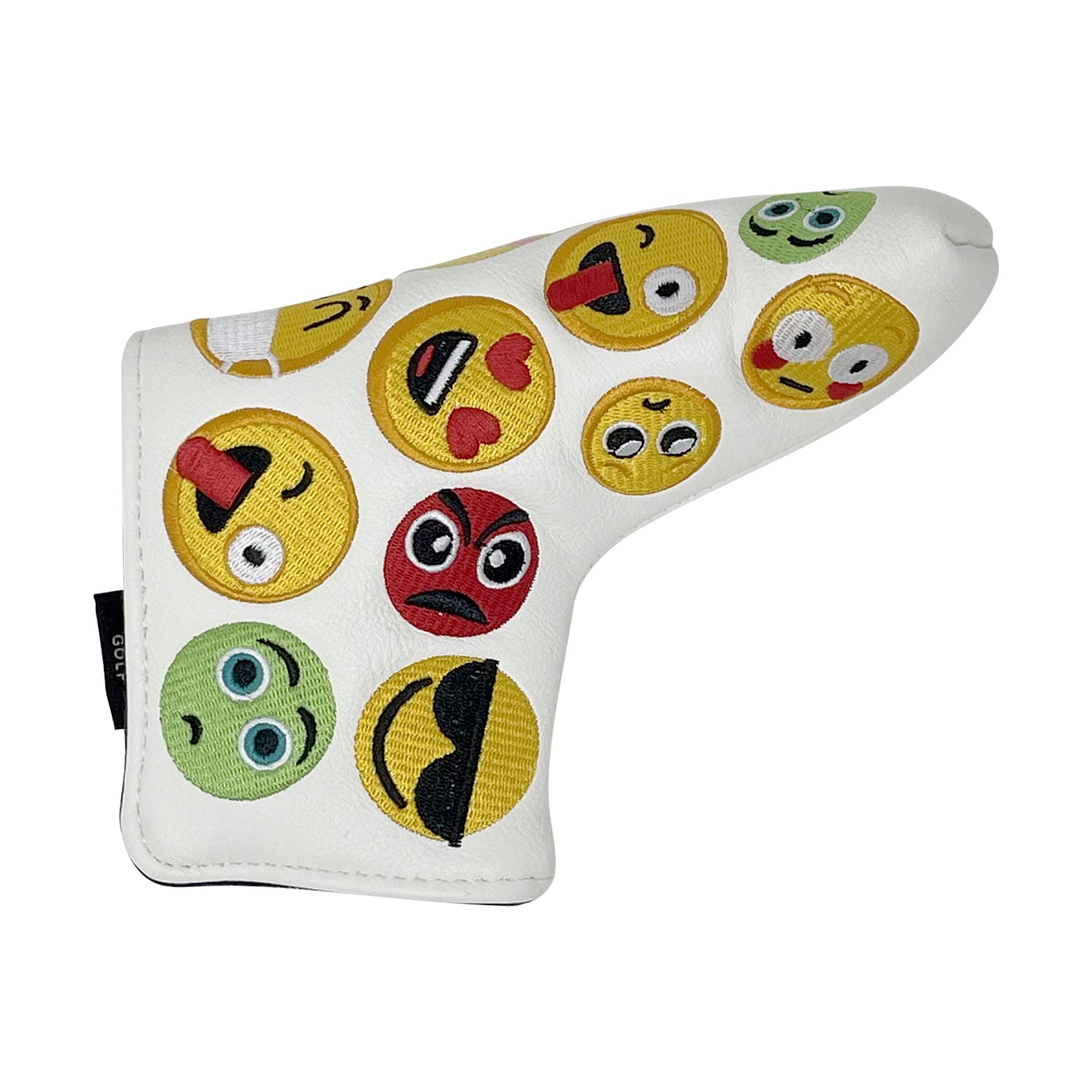 Breakers Golf Blade Putter Cover Headcover Emoji Durable Synthetic Leather Magnetic Closure for Scotty Cameron Odyssey Taylormade Ping Callaway