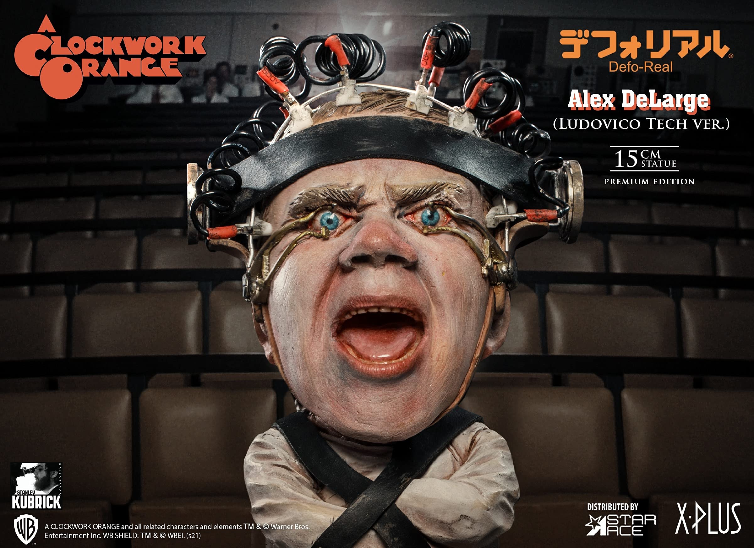 Star Ace Toys A Clockwork Orange: Alex DeLarge (2.0 Version) Defo-Real Soft Vinyl Statue, Multicolor, 6 inches