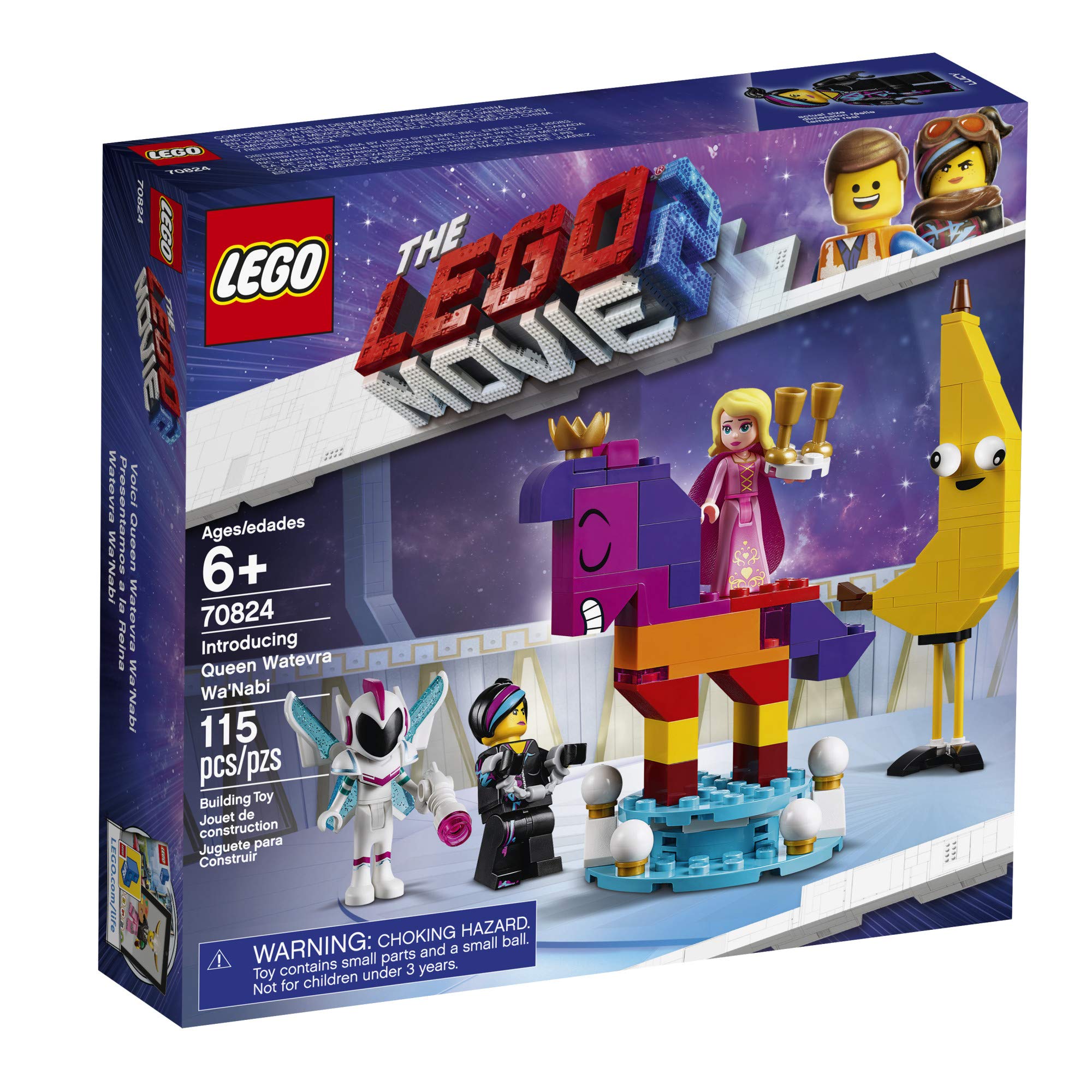 LEGO THE LEGO MOVIE 2 Introducing Queen Watevra Wa’Nabi 70824 Build and Play Kit Creative Building Playset for Girls and Boys, 2019 (115 Pieces)