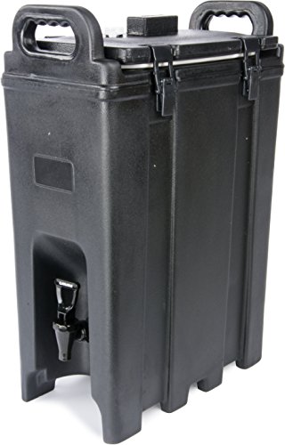 Carlisle FoodService Products Cateraide Insulated Beverage Dispenser with Handles for Catering, Events, Kitchens, And Restaurants, Plastic, 5 Gallons, Black