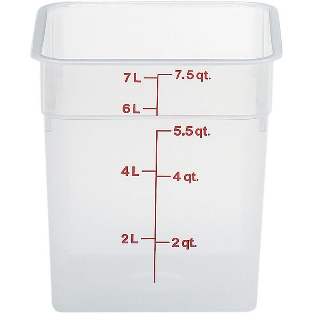 Cambro 8SFSPP190 CamSquare Food Container 8 qt., Case of 6