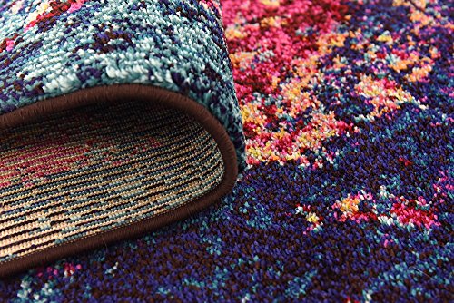 Unique Loom Estrella Collection Colorful Abstract Multi Area Rug (4' 0 x 6' 0)