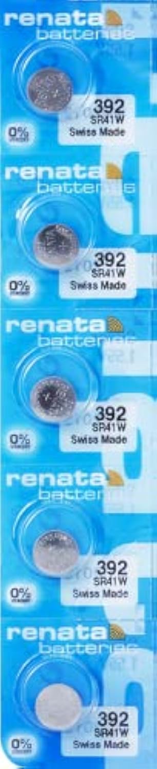 Renata Batteries 392 Silver Oxide Watch Battery (5 Pack)