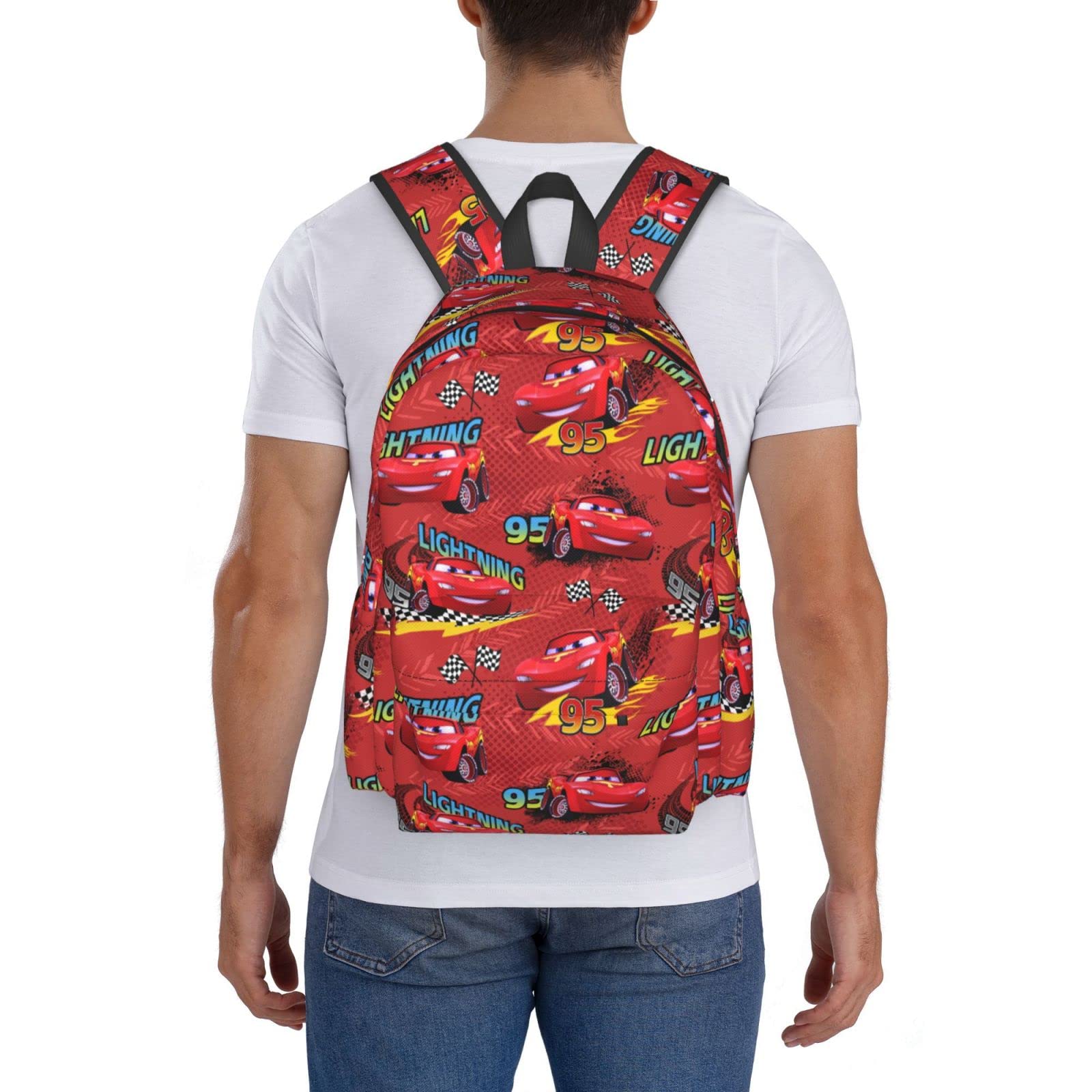Car Cartoon backpack bag 16 Inch Large Capacity Laptop Backpack Casual Travel Sports Bag Durable Lightweight