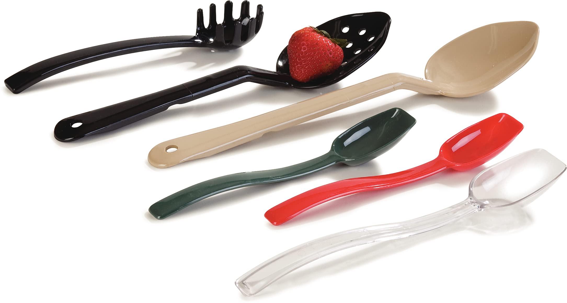 Carlisle FoodService Products 447005 Solid Buffet / Salad Serving Spoon, 0.8 oz, Red