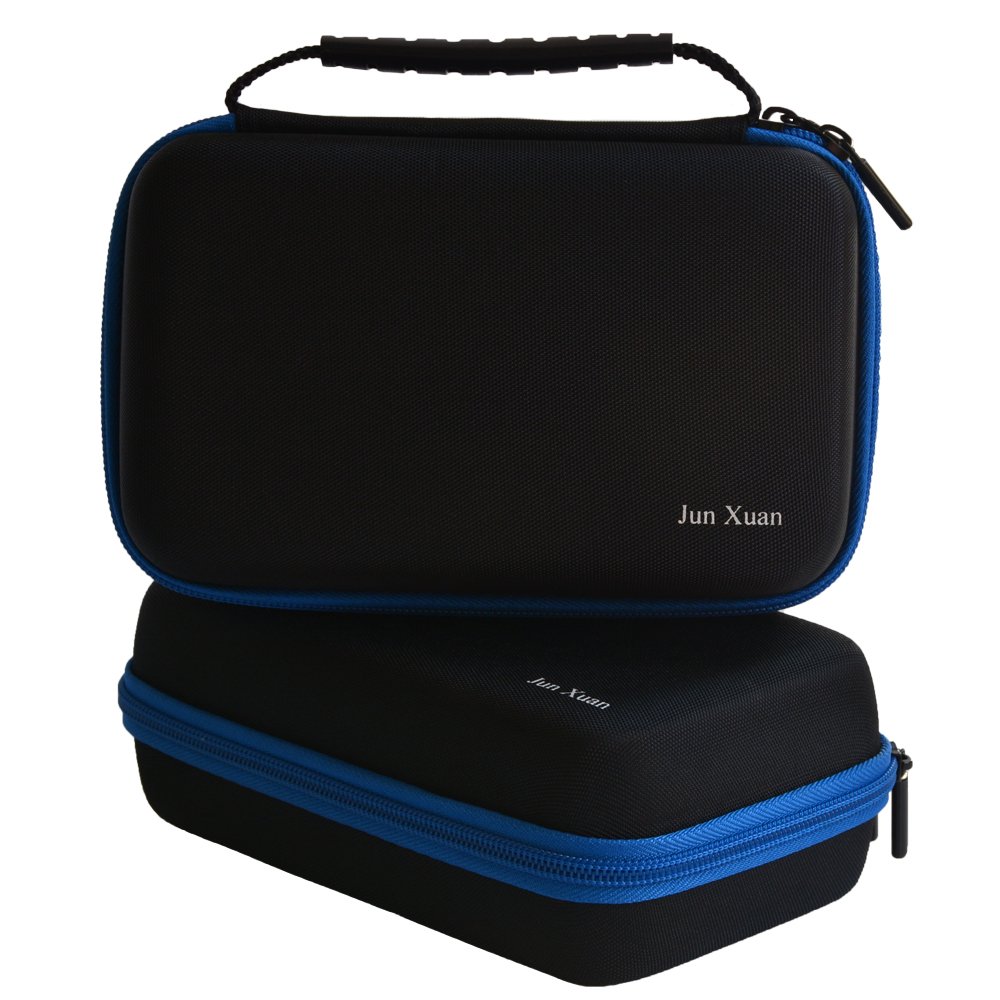 New 3DS XL Case, New 2DS XL Case, Deluxe Hard Protective Carrying Case for New Nintendo 3DS XL, 2DS XL - Fits AC Wall Charger, Travel Case with 16 Game Storage Holders - Blue