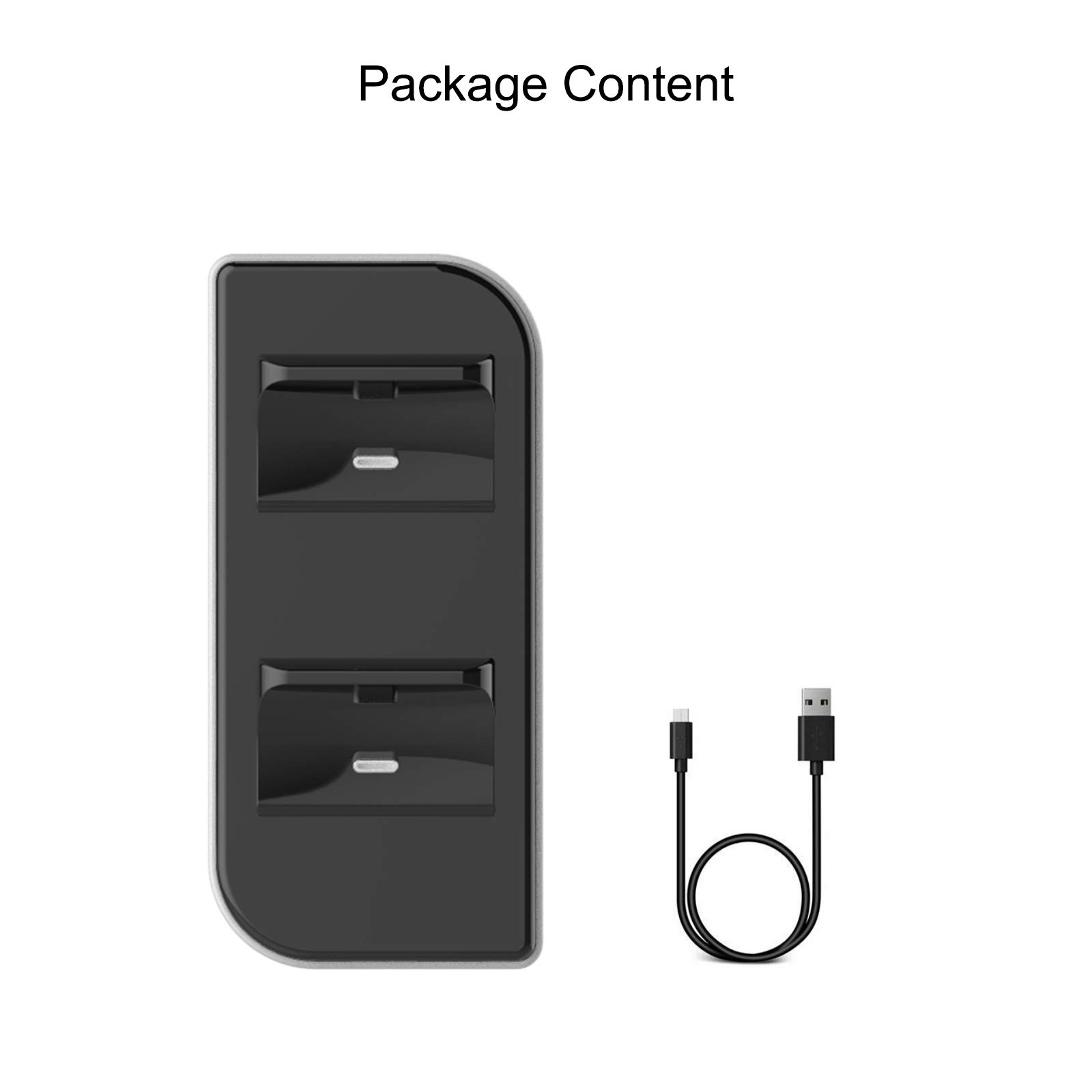 Mobix Playstation 5 Dualsense Controller Charging Station, Dual Charging Port Dock for PS5 Game Controller, With USB-Type-C Cable, Fast Charging Speed