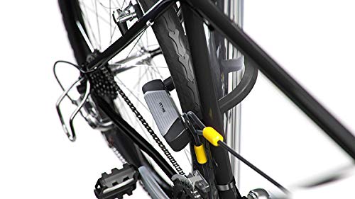 Bike U-Lock - Sigtuna Bike Lock Heavy Duty Anti-Theft with 4ft/1.2m Cable, Bicycle U-Lock with Sturdy Mounting Bracket for Mountain Bikes, Ebikes, Scooters