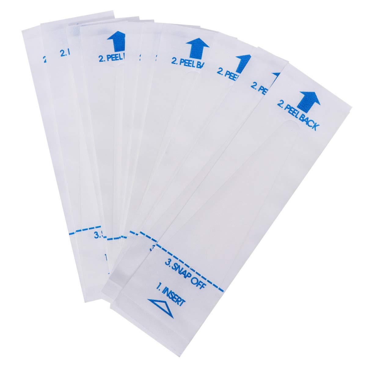 Exceart 200pcs Digital Thermometer Covers Electric Thermometers Probe Sleeves Disposable for Oral Armpit Rectal Digital Thermometer Blue