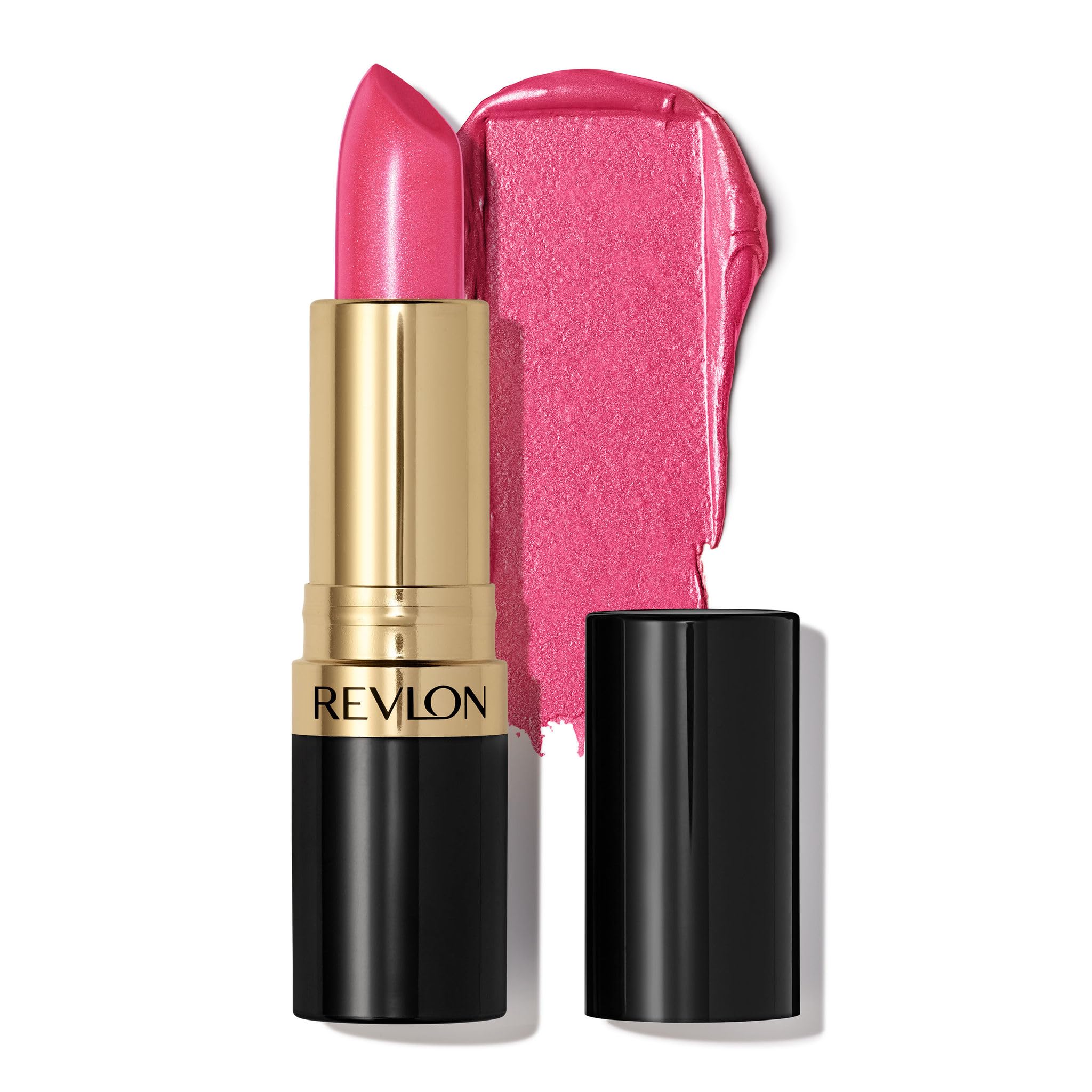 REVLON Lipstick, Super Lustrous Lipstick, Creamy Formula For Soft, Fuller-Looking Lips, Moisturized Feel in Pinks, Softsilver Rose (430) 0.15 oz