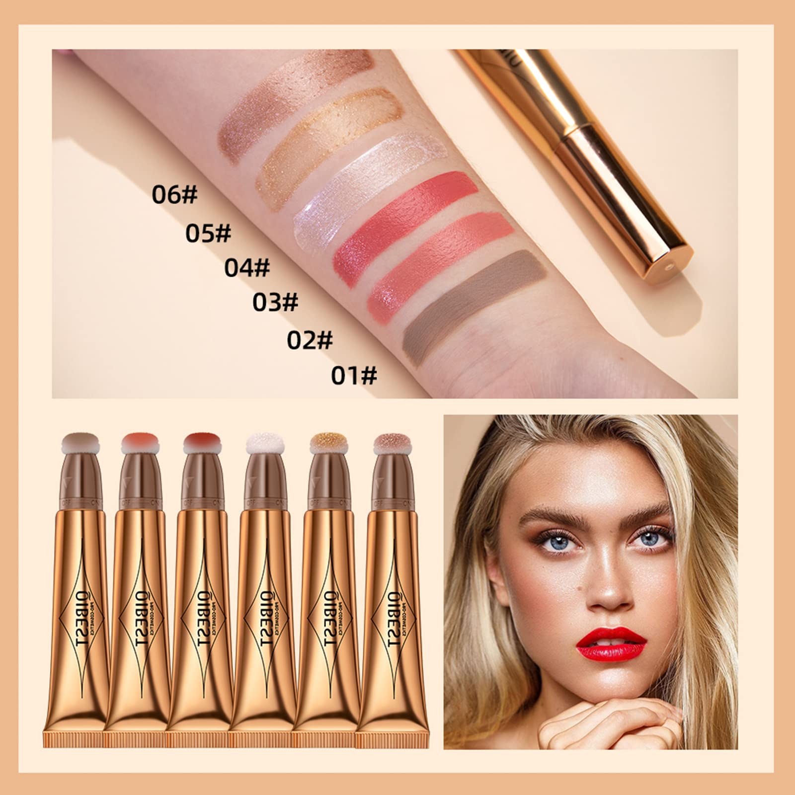 Face Concealer Full Coverage Contour Stick Long Lasting & Smooth Matte Flawless Creamy Liquid Bronzer Liquid Contour Wand