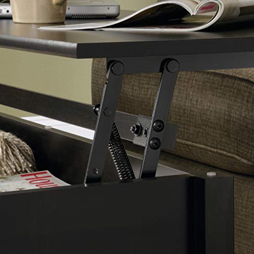 Sauder Edge Water Lift Top Coffee Table, Estate Black finish