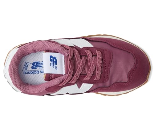 New Balance Kids 237 Bungee Sneaker, DARK EMBER/RAISIN, 6 M Toddler (1-4 Years)