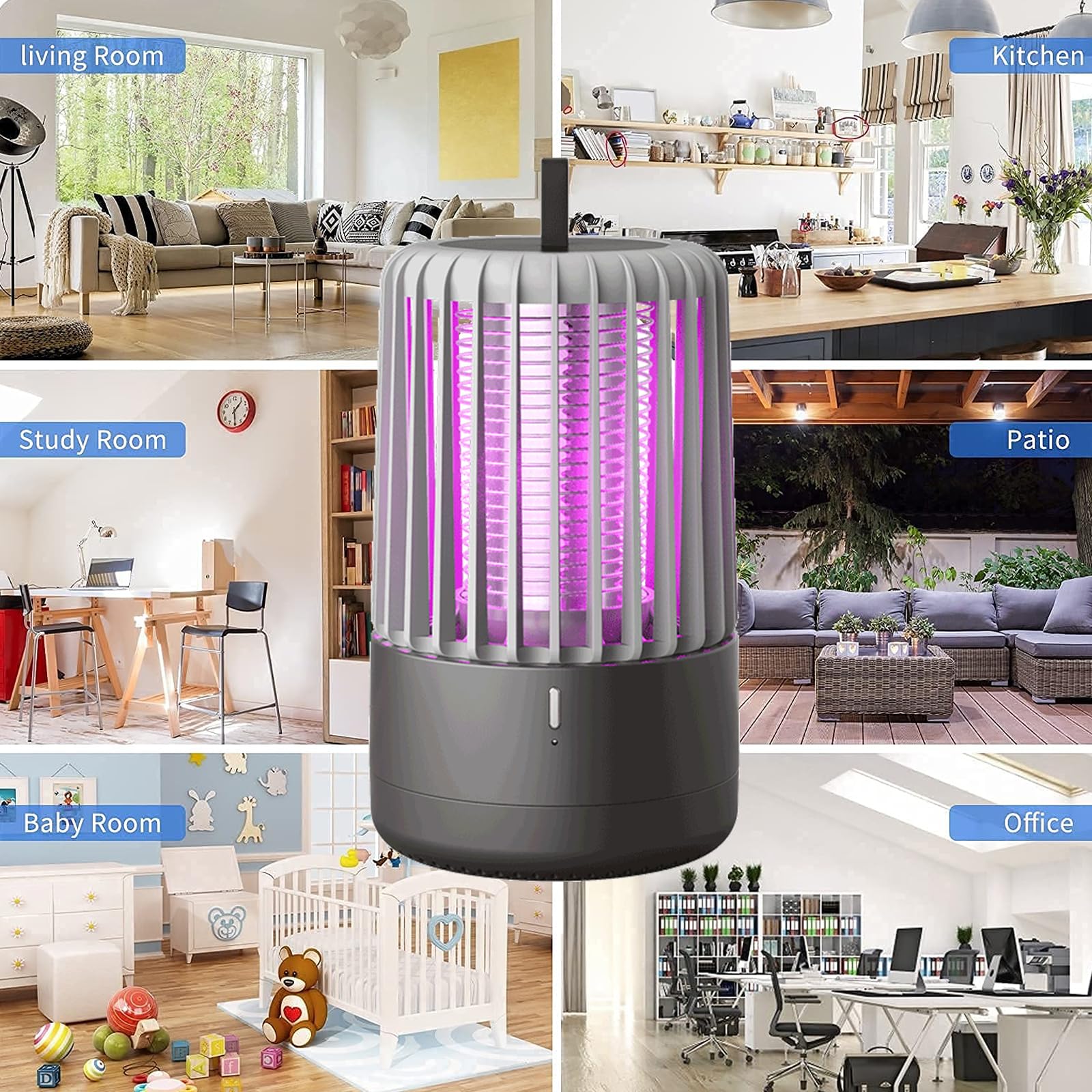Bug Zapper Indoor,2 in 1 Mosquito Zapper,Indoor Bug Zapper,Electric Bug Zapper Outdoor,Effective Mosquito Trap & Mosquito Killer,Fly Zapper Indoor for Mosquitoes,Flies,Bugs