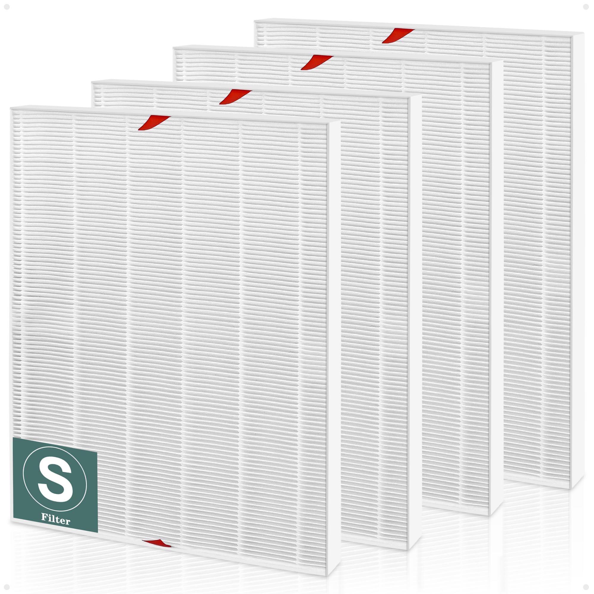 C545 True HEPA Replacement Filter S,Compatible with Winix C545 Plasmawave Air Purifier, Compare to Part 1712-0096-00 | 4 Pack by TOMOON