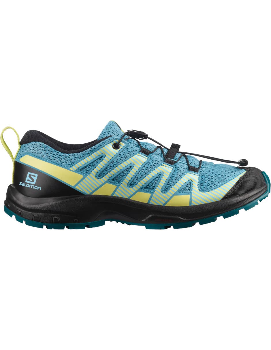 Salomon Kid's XA PRO V8 Trail Running Shoes, Delphinium Blue/Black/Charlock, 6 Big Kid