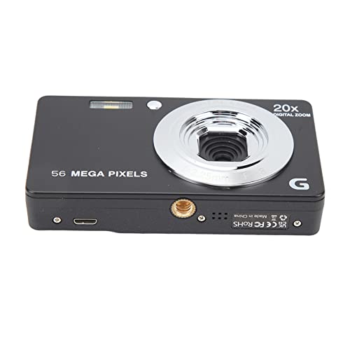 Camera Black 56MP 4K 20X High Definition Digital Camera for Adult Party (Black)