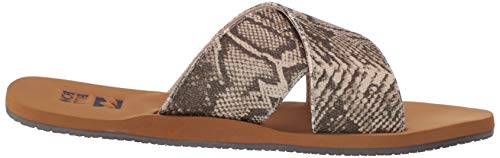 Billabong Women's Surf Bandit Slide Sandal, Snake, 7