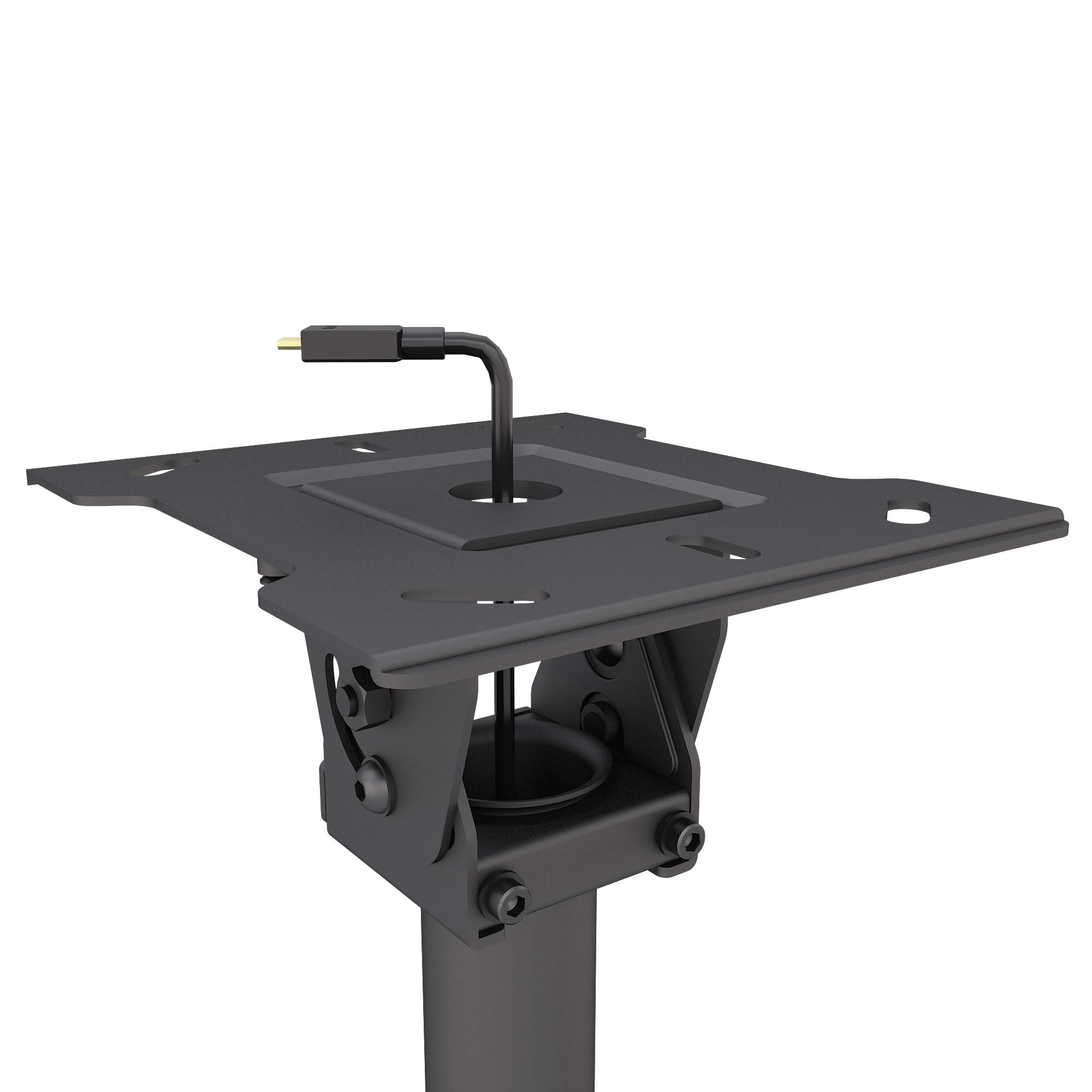 Kanto MBC211T Digital Signage Menu Board Ceiling Mount System with Tilting Arms for 40-Inch to 60-Inch TVs | Precision Leveling for Perfect TV Alignment | 2 TVs | Black