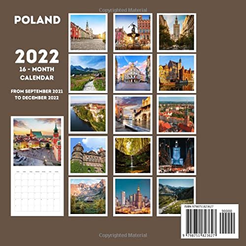 Poland Calendar 2022: 16-Month Calendar, Cute Gift Idea For Poland Lovers Women & Men