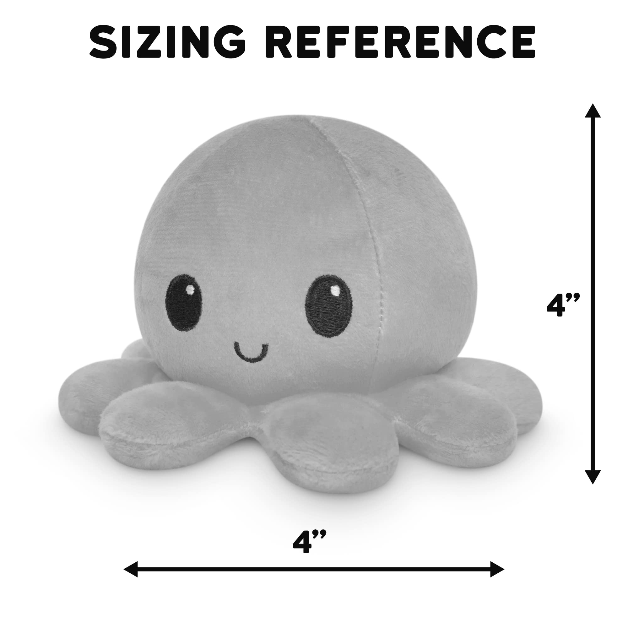 TeeTurtle - The Original Reversible Spider Plushie - Purple + Black - Cute Sensory Fidget Stuffed Animals That Show Your Mood - Perfect for Halloween!