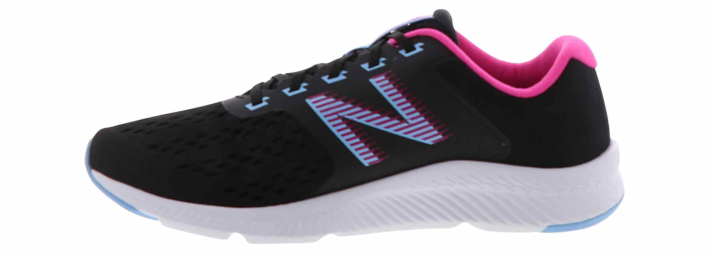 New Balance Women's DRFT V1 Running Shoe, Black/Peony/Team Carolina, 9.5 Wide