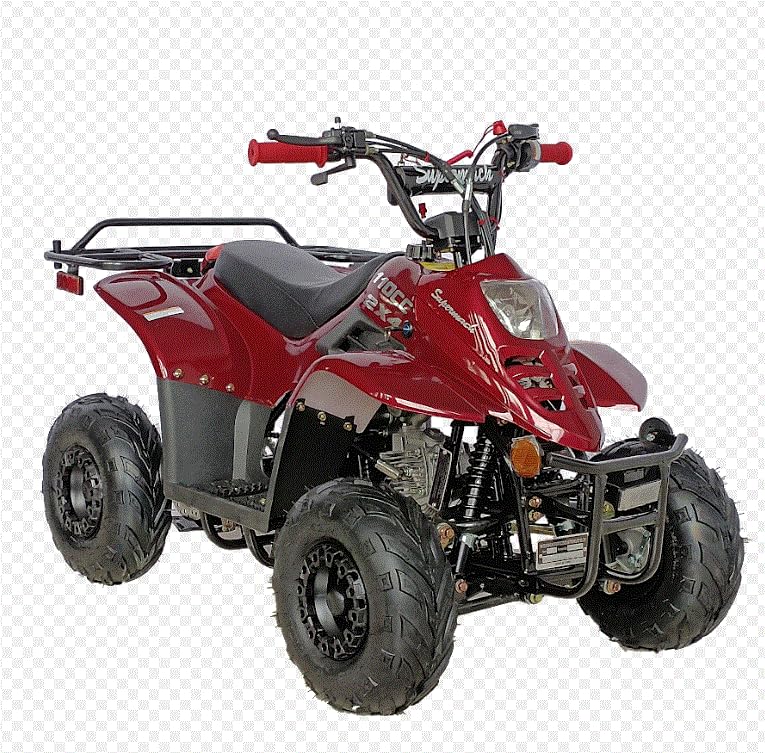 Motor HQ 110cc ATV Fully Automatic Four Wheelers 4 Stroke Engine 6" Tires Quads for Kids Blue Spider