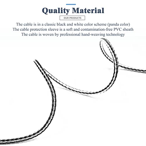 GUCraftsman 16 Strands 7N Single Crystal Copper/Silver Mixed Headphones Replacement Cables 4Pin XLR/2.5mm/4.4mm Balance for Focal Utopia (4.4mm Plug)
