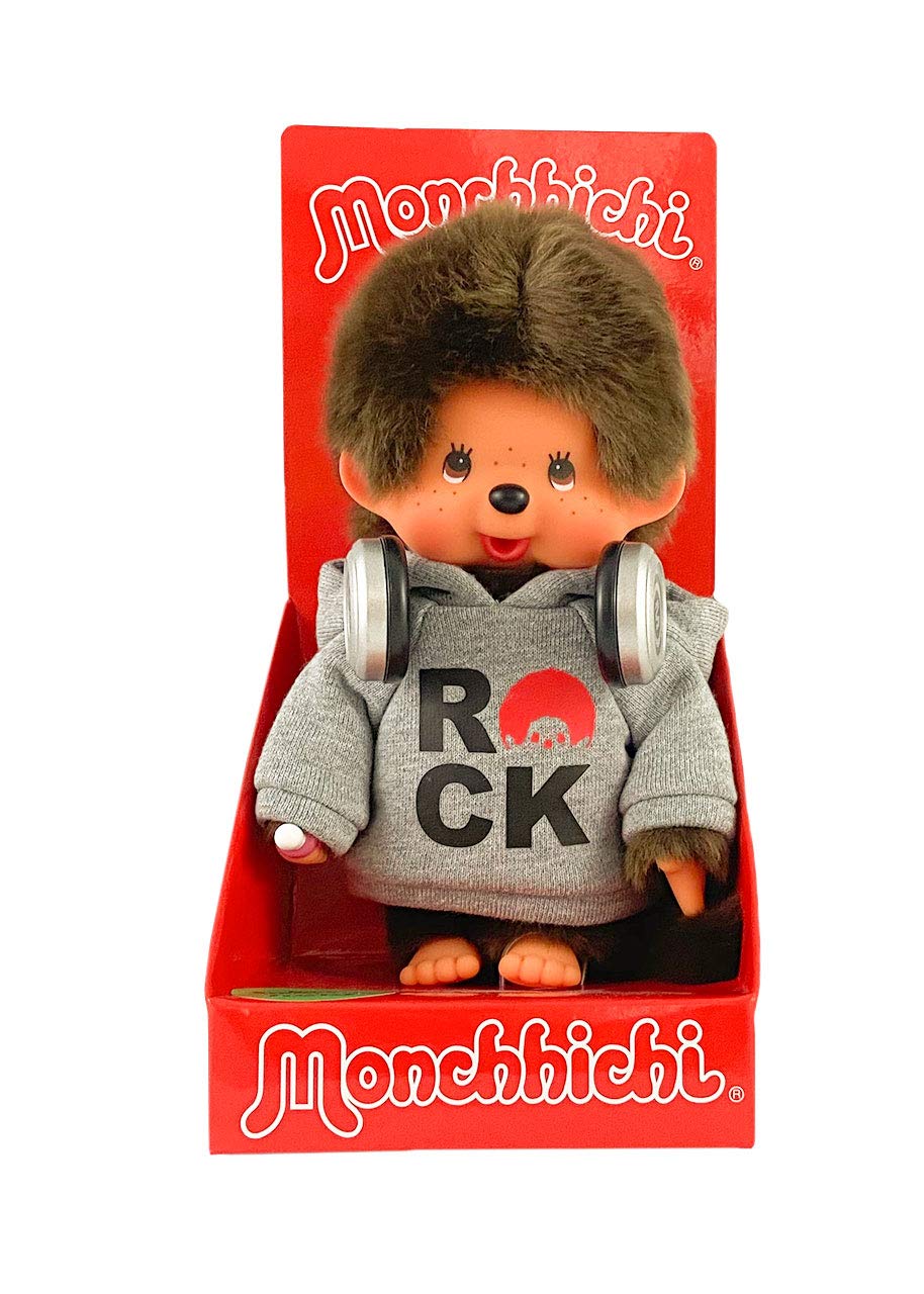 Monchhichi Pop Rockstar in Hoodie Plush Toy