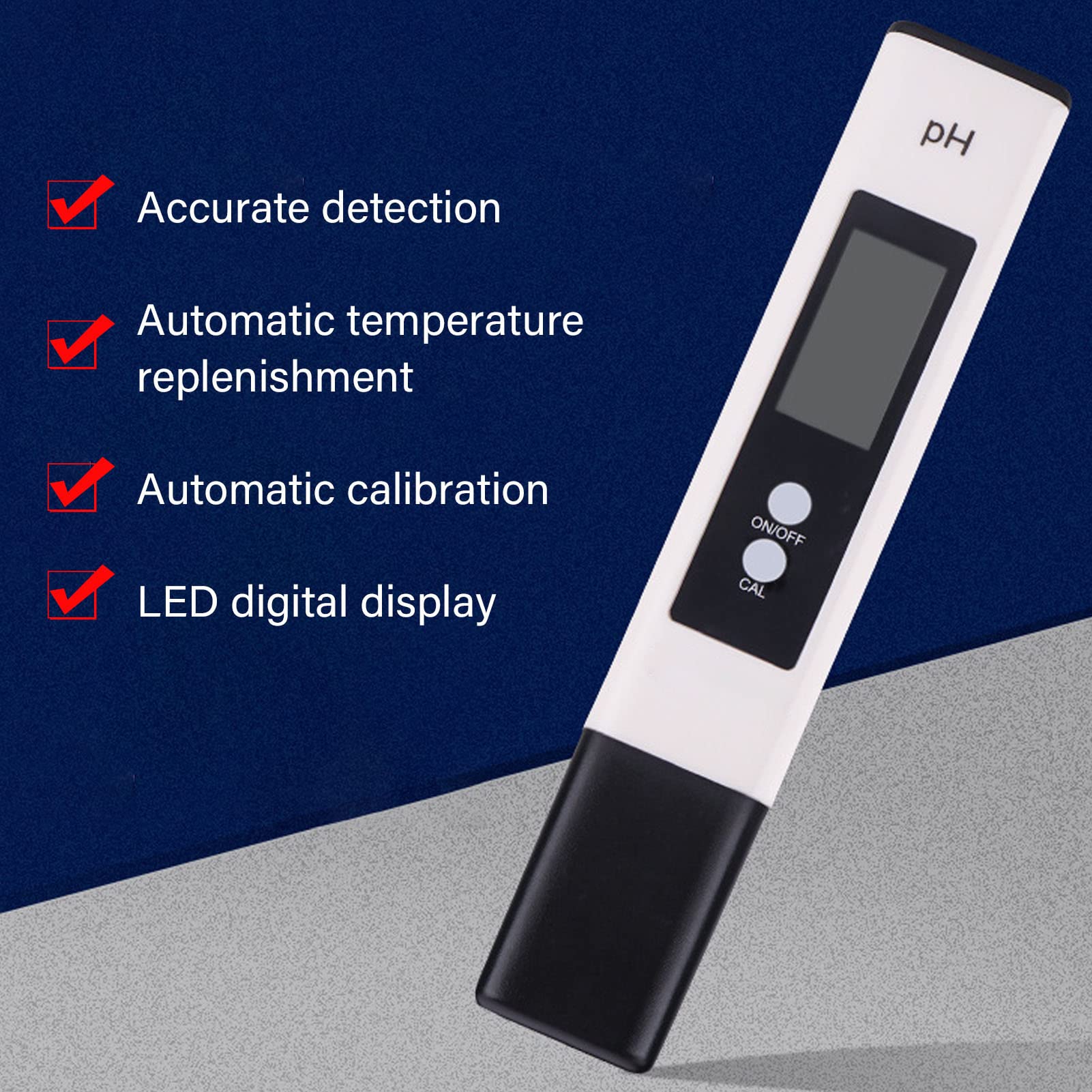Digital PH Meter for Water, Automatic Calibration Water PH Tester LED Water Quality Meter PH Tester Pen for Fish Tank Aquarium PH Monitor