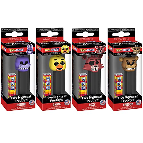 Funko POP! PEZ- Five Nights at Freddy's- Bonnie Chica Foxy and Freddy