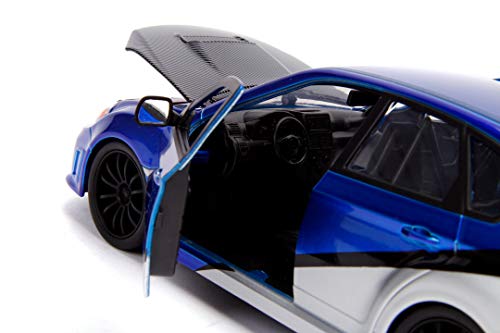 Jada Toys Rubber Tires 1:24 Fast & Furious - Brian's Subaru Impreza WRX STI, Blue (99514)