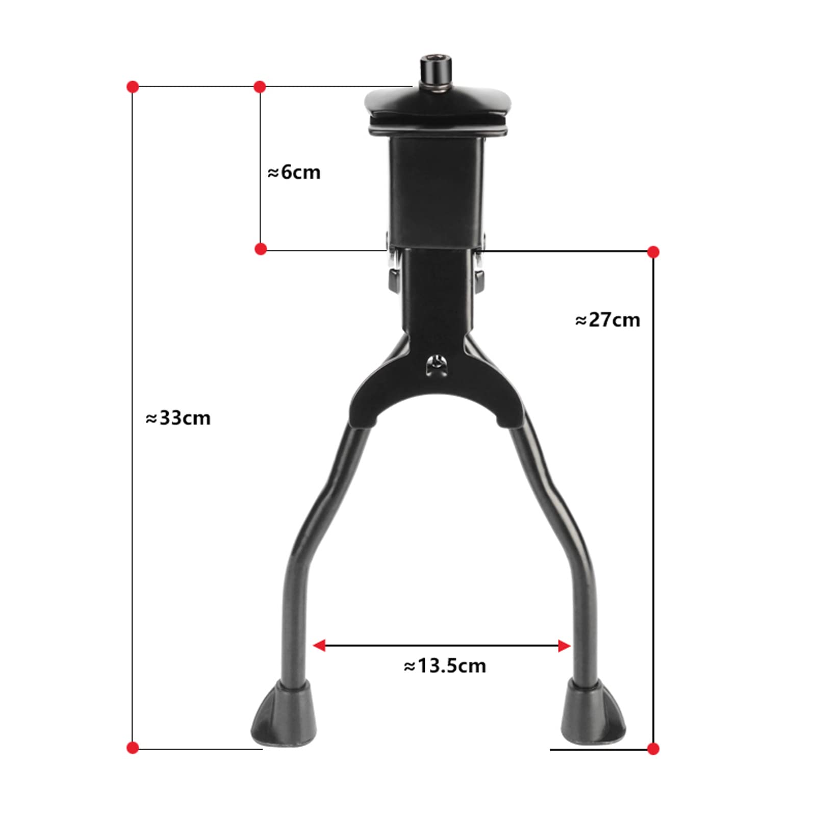Bike Kickstand, Adjustable Bicycle Kickstand Mountain Bike Triangle Double Leg Foot Support for Mountain Road Bike (A)