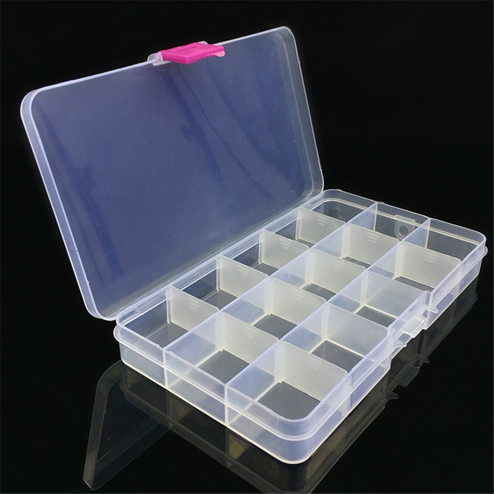 Case Box Storage Fishing Gear Organizer Bulk Tackle Fishing Accessories Gifts for Men (White, One Size)