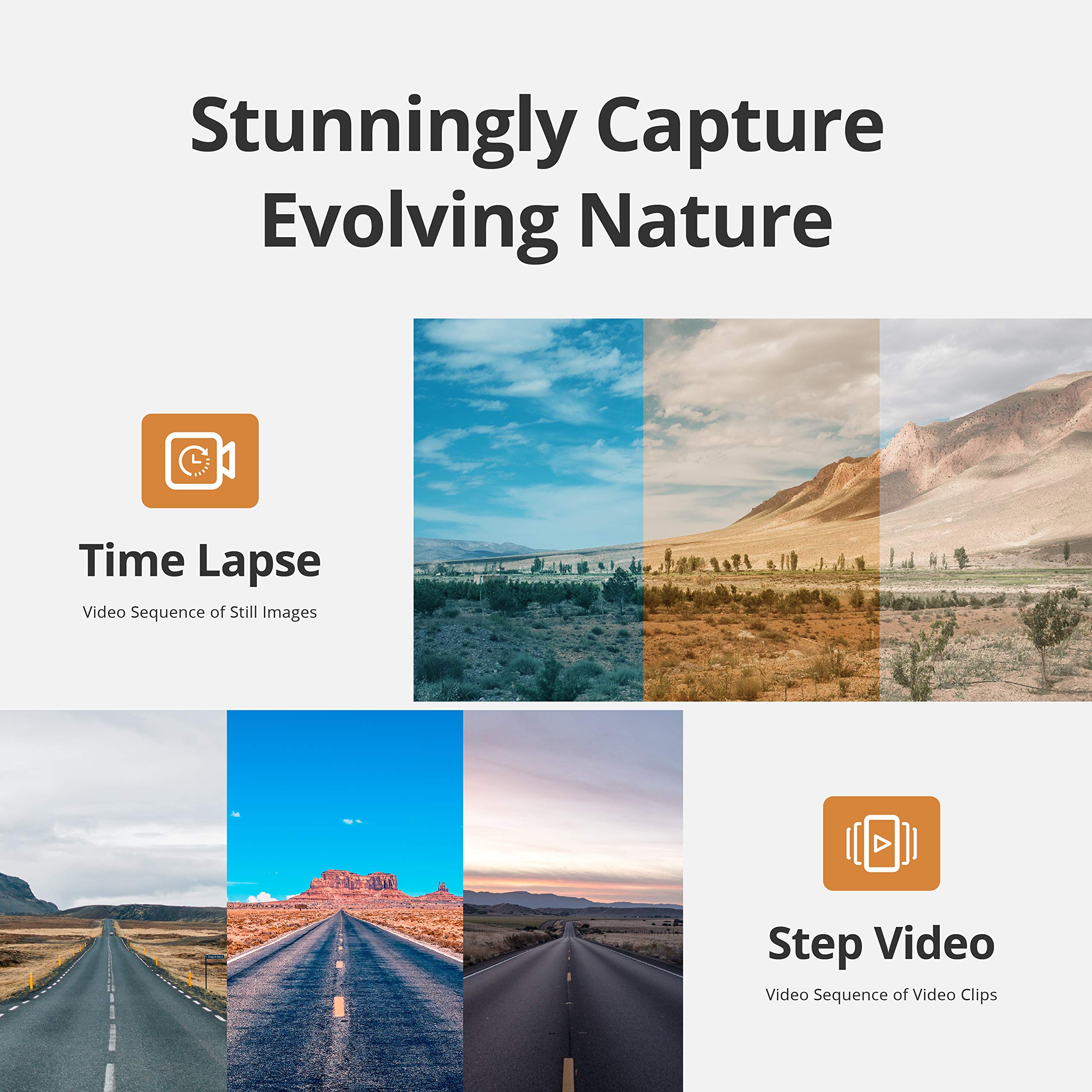 Brinno Time Lapse Camera, Long Battery Life, WiFi/BLE Video Editing App, Step Video, Photo, HD 1080p, IPX4 Water Resistant, Versatile Accessories - iOS Easy Connect App Update