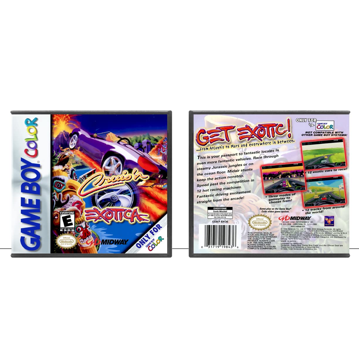 Cruis'n Exotica | (GBC) Game Boy Color - Game Case Only - No Game