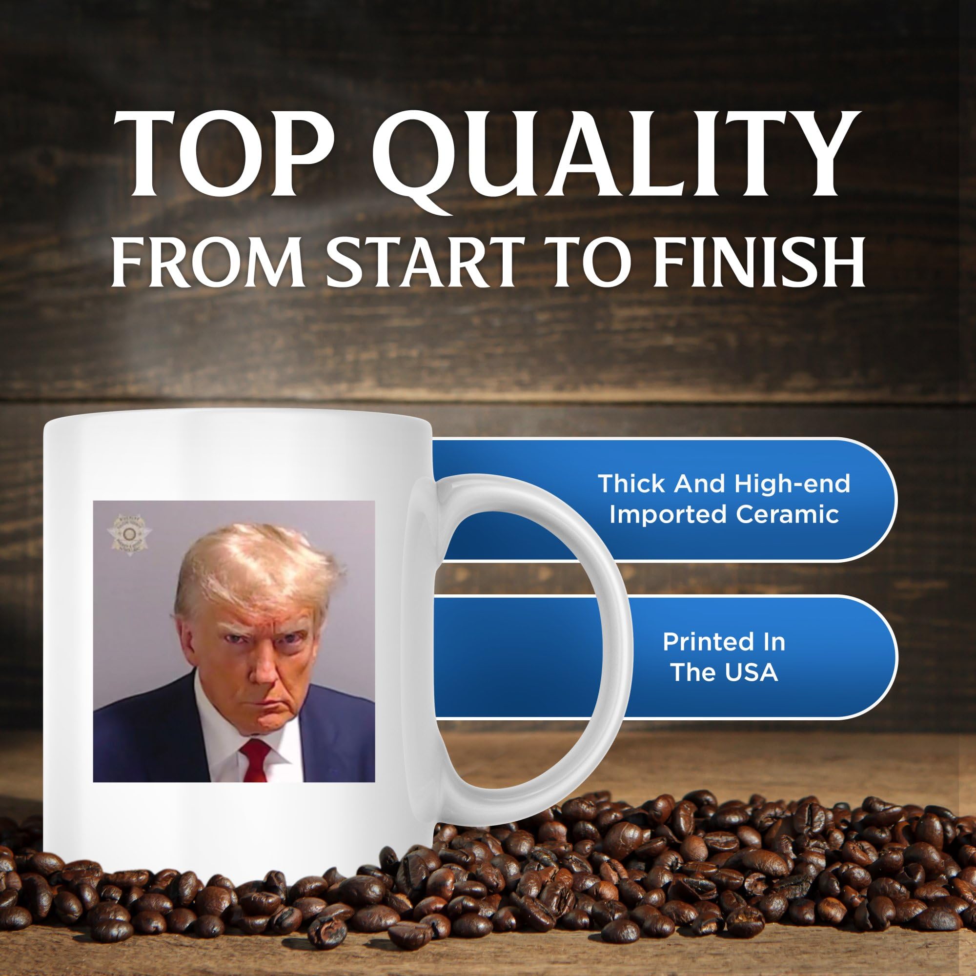 Bliss Monkey Co. Trump Mugs (Trump Mugshot)