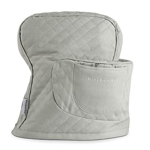 KitchenAid Quilted Fitted Tilt-Head Stand Mixer Cover Single Pack, Grey, 14.375"x18"